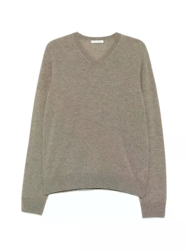 THE ROW Thamm V-neck Sweater - Grey
