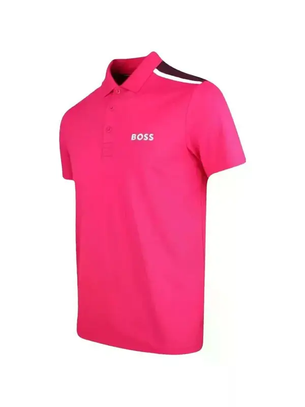 BOSS Logo-print Short-sleeve Polo Shirt