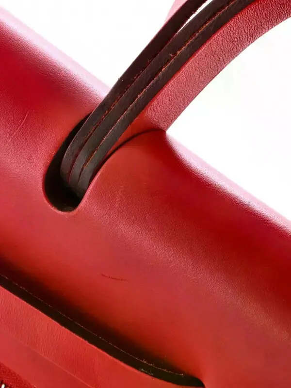 Hermès Herbag Zip Berline Vache Canvas And Leather 31 Shoulder Bag