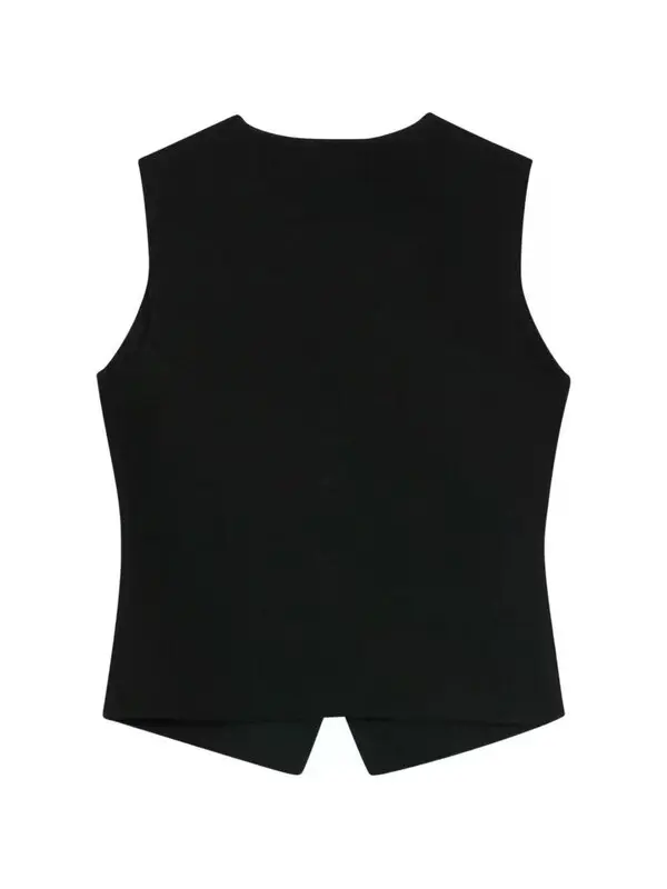 Max Mara Viscose Crepe Yarn Gilet