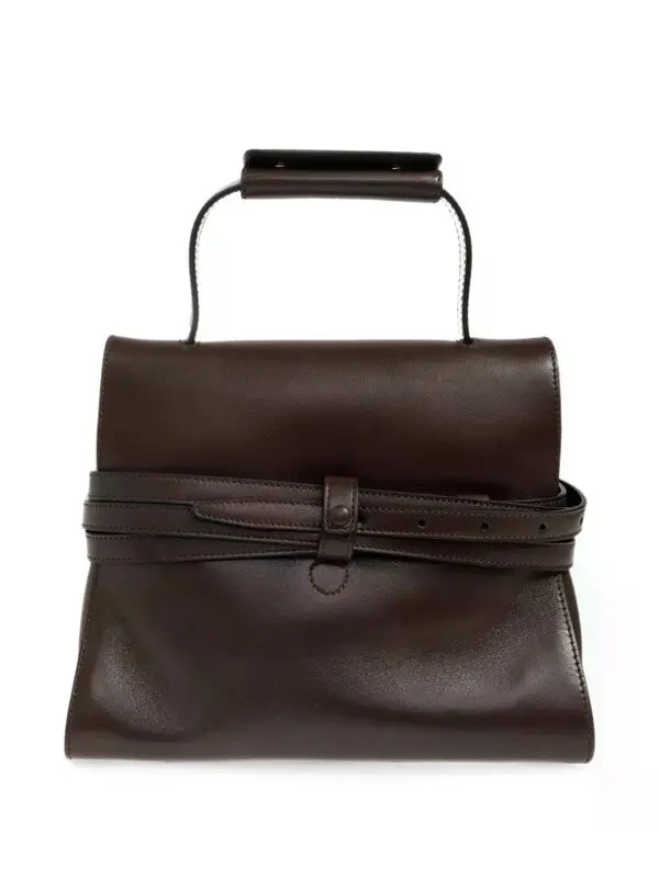 Moschino Tie Me Leather Tote Bag