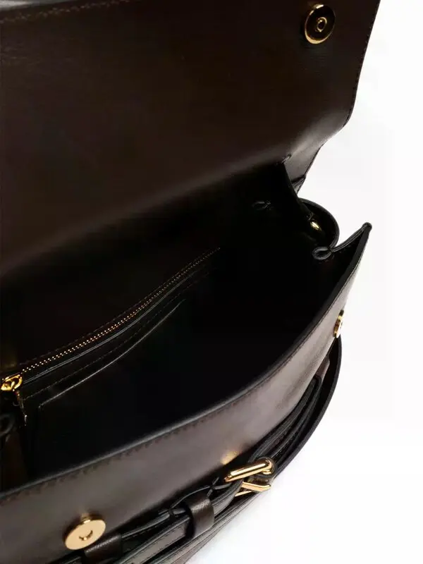 Moschino Tie Me Leather Tote Bag