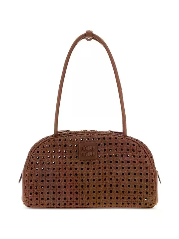 Miu Miu Beau Woven Leather Bag