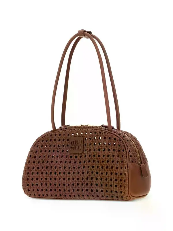 Miu Miu Beau Woven Leather Bag