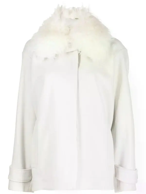 Stella McCartney Faux-fur Collar Wool Coat