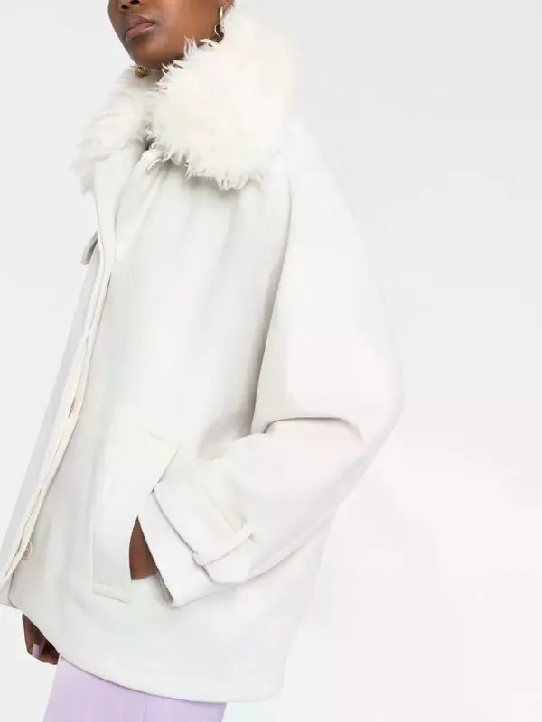 Stella McCartney Faux-fur Collar Wool Coat