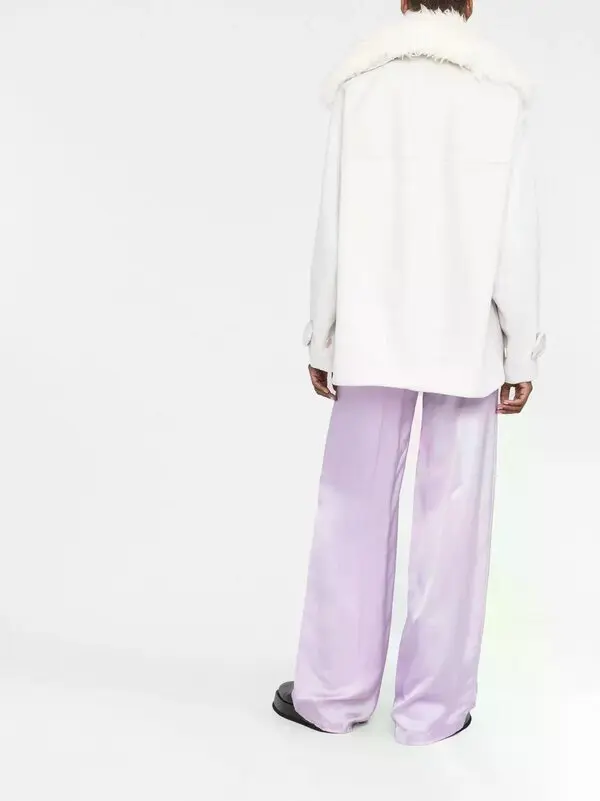 Stella McCartney Faux-fur Collar Wool Coat