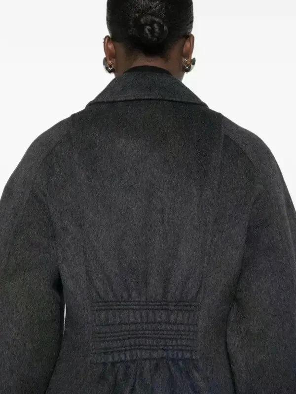 Stine Goya Shirred-waist Single-breasted Coat