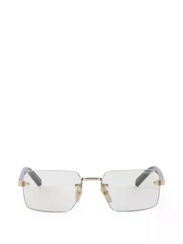Prada Sunglasses With The Iconic Metal Plaque