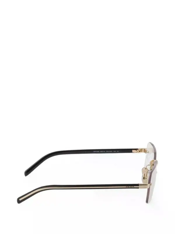 Prada Sunglasses With The Iconic Metal Plaque