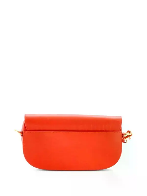 Dior Bobby Flap Bag Leather East West Crossbody Bag - Orange