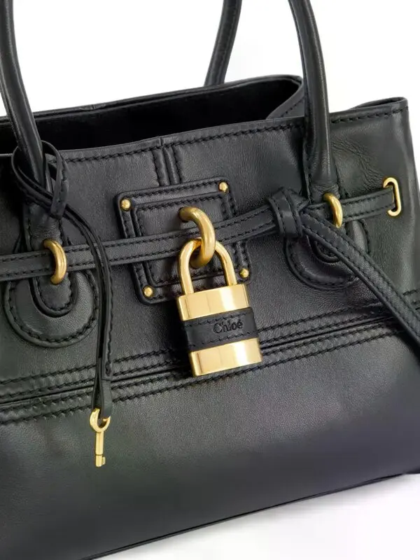 Chloé Padlock Leather Tote Bag