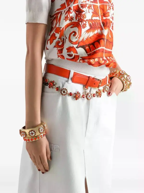 Dolce & Gabbana Belt With Rhinestones