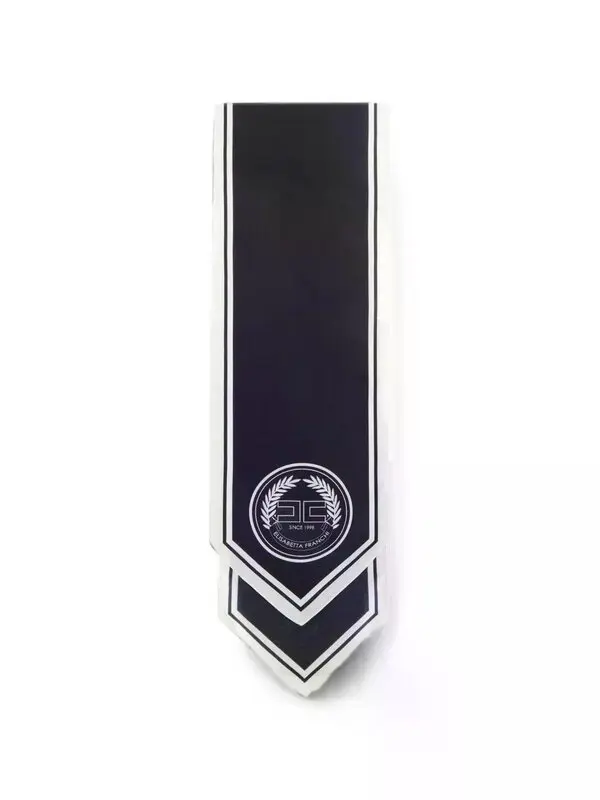 Elisabetta Franchi Silk Foulard Scarf - Black