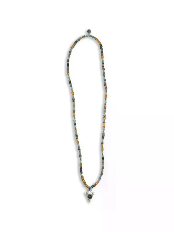 HTC LOS ANGELES La Flecha Beaded Necklace - Silver