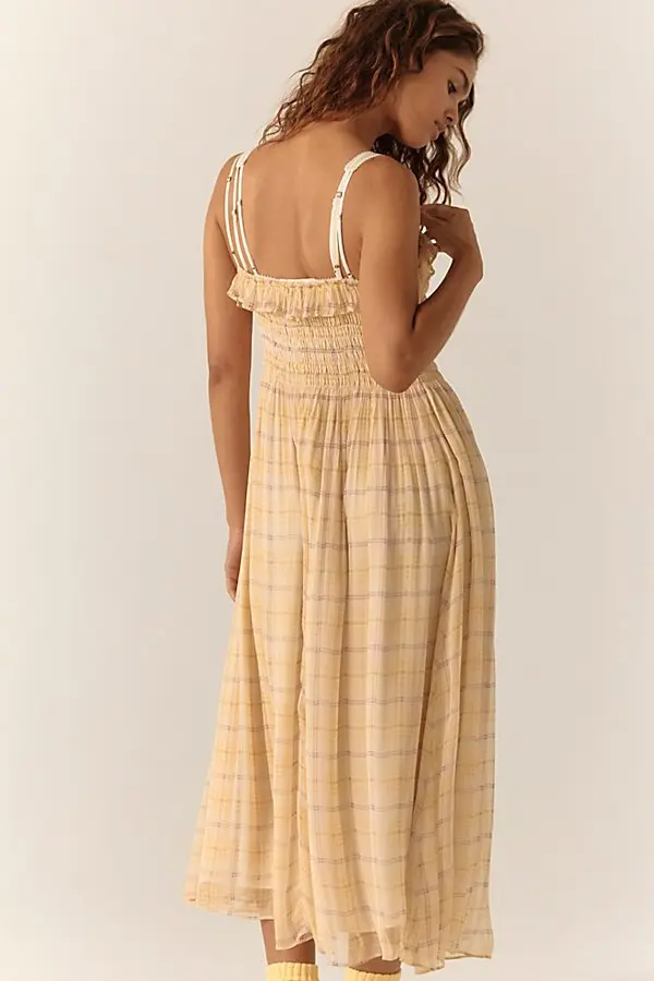 Free People Lennox Maxi Dress At - Butter Combo