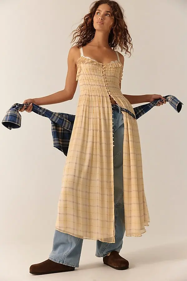 Free People Lennox Maxi Dress At - Butter Combo