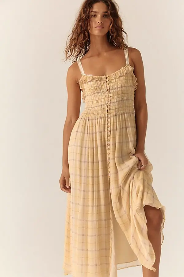 Free People Lennox Maxi Dress At - Butter Combo