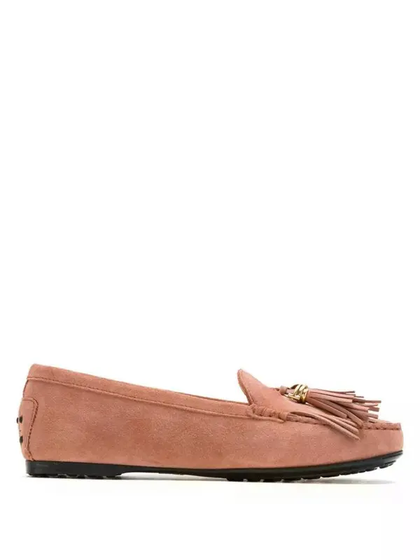 TOD'S Tassel-detail Suede Loafers