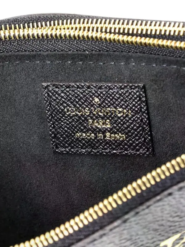 LOUIS VUITTON Limited Edition Jungle Monogram Giant Pochette Clutch Bag - Black