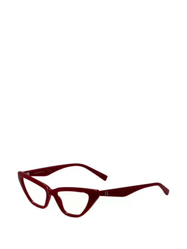 Karl Lagerfeld Cat Eye Frame Eyeglasses - Red