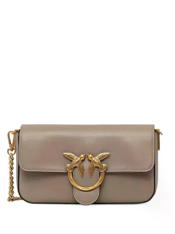 Pinko Love Birds-hardware Leather Crossbody Bag