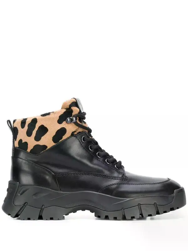 TOD'S Leopard Print Ankle Boots