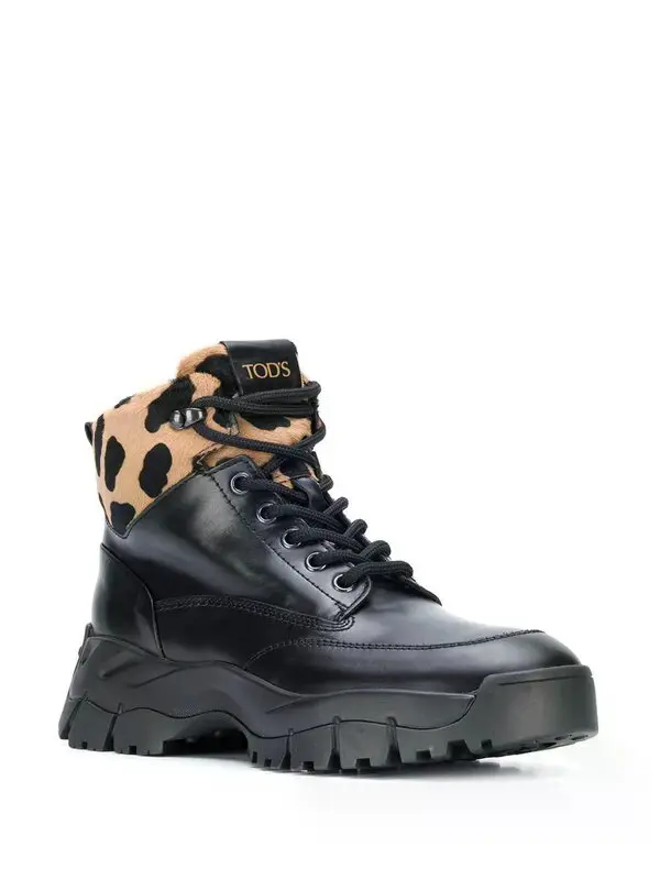 TOD'S Leopard Print Ankle Boots