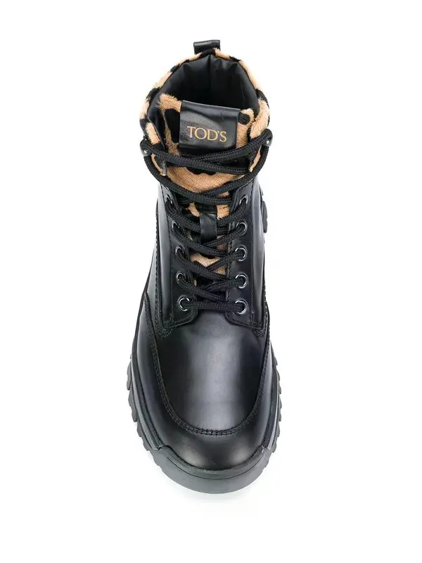 TOD'S Leopard Print Ankle Boots