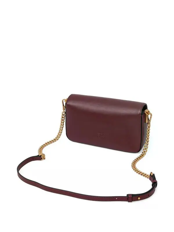 Pinko Love Birds-hardware Leather Crossbody Bag