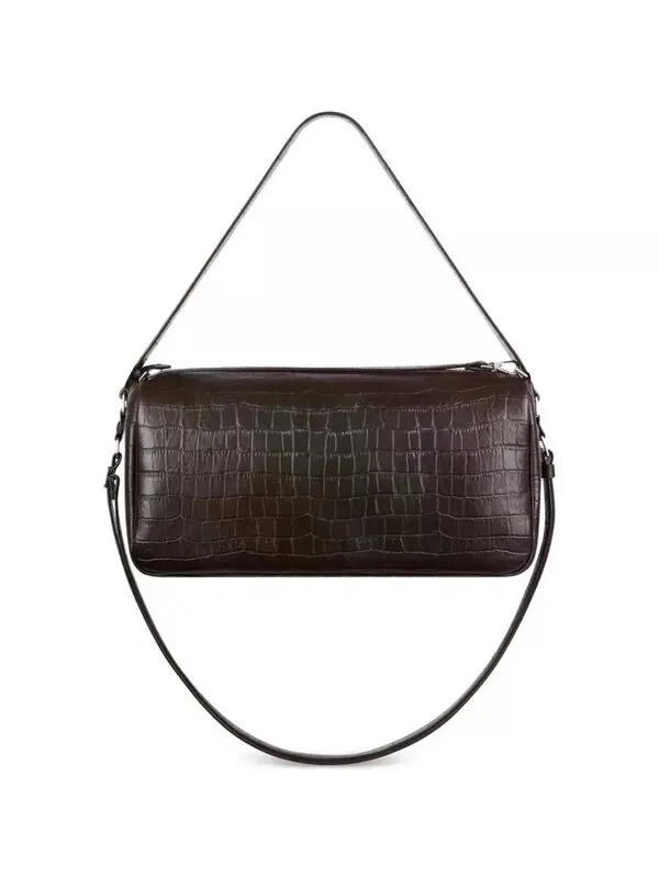 COURREGES Medium Three Sixty Croc-embossed Shoulder Bag