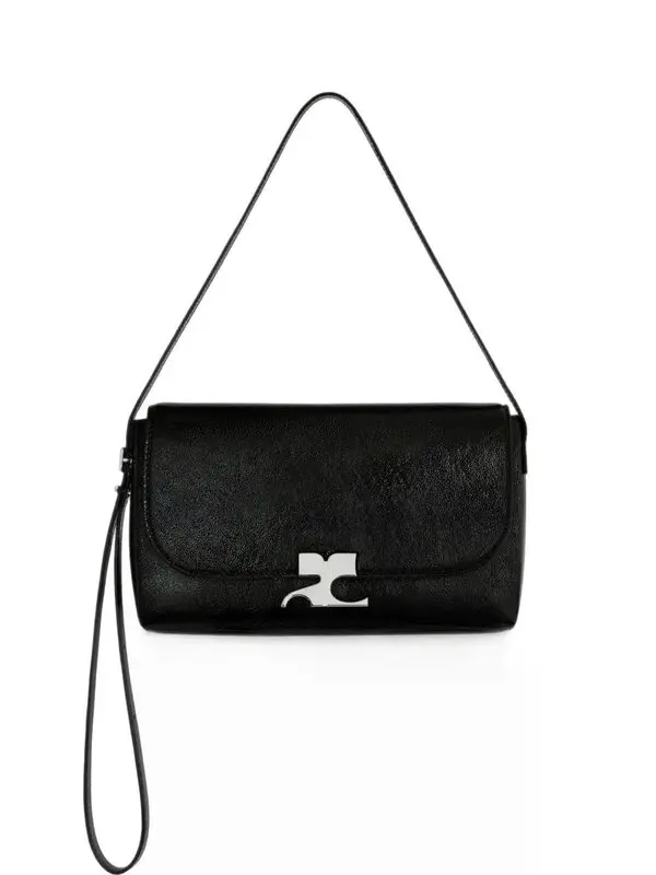 COURREGES Icontype Leather Shoulder Bag