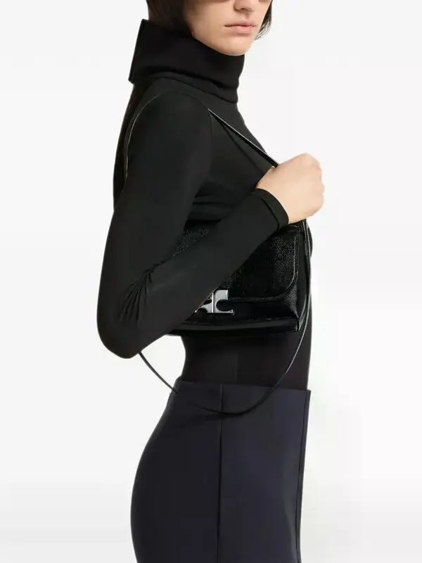 COURREGES Icontype Leather Shoulder Bag