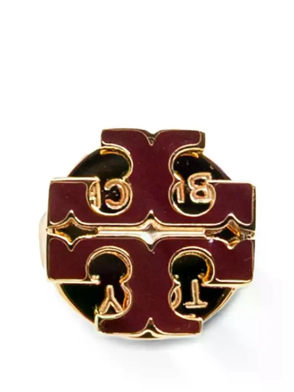 Tory Burch Small Icon Enamel Stud Earrings