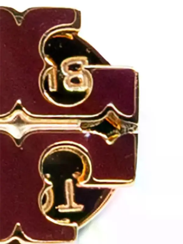 Tory Burch Small Icon Enamel Stud Earrings