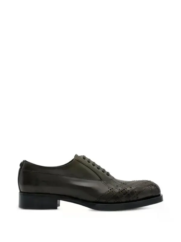Burberry Leather Windermere Oxford Shoes - Brown