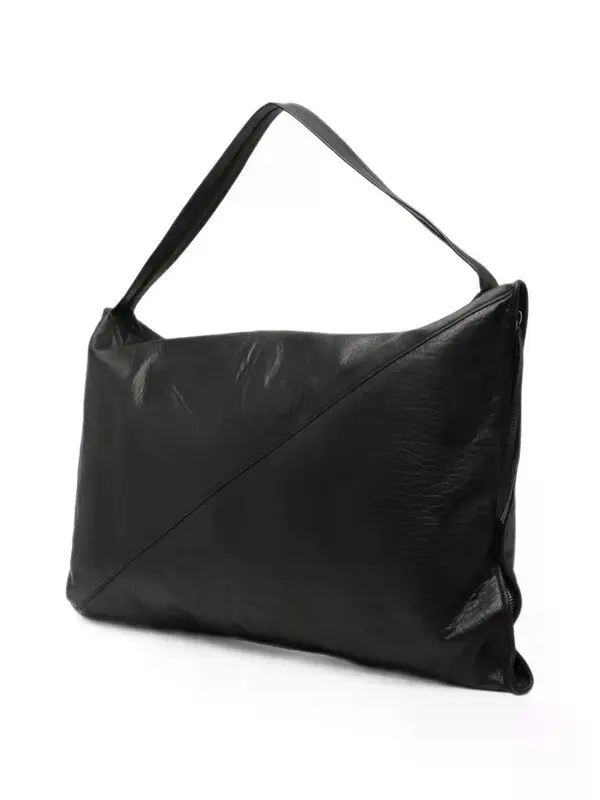 Isabel Benenato Oversized Panelled Leather Shoulder Bag