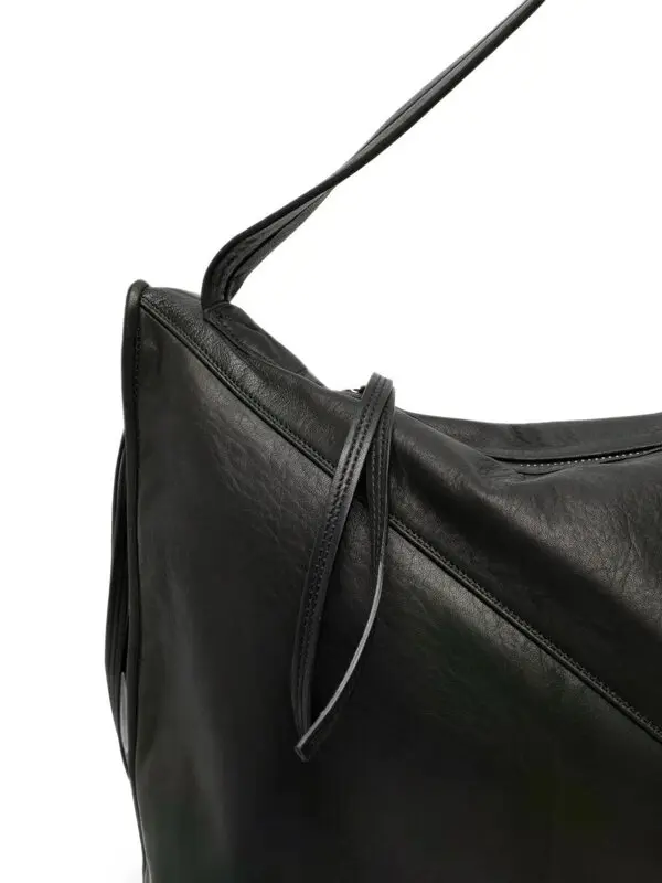 Isabel Benenato Oversized Panelled Leather Shoulder Bag