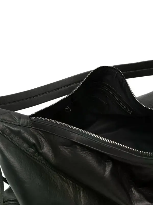 Isabel Benenato Oversized Panelled Leather Shoulder Bag