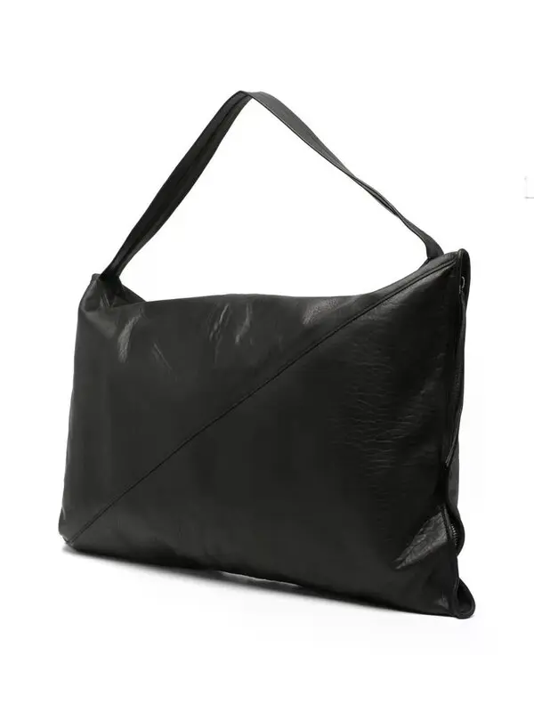 Isabel Benenato Oversized Panelled Leather Shoulder Bag