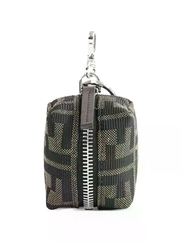 Fendi Ff-jacquard Airpods Case - Brown