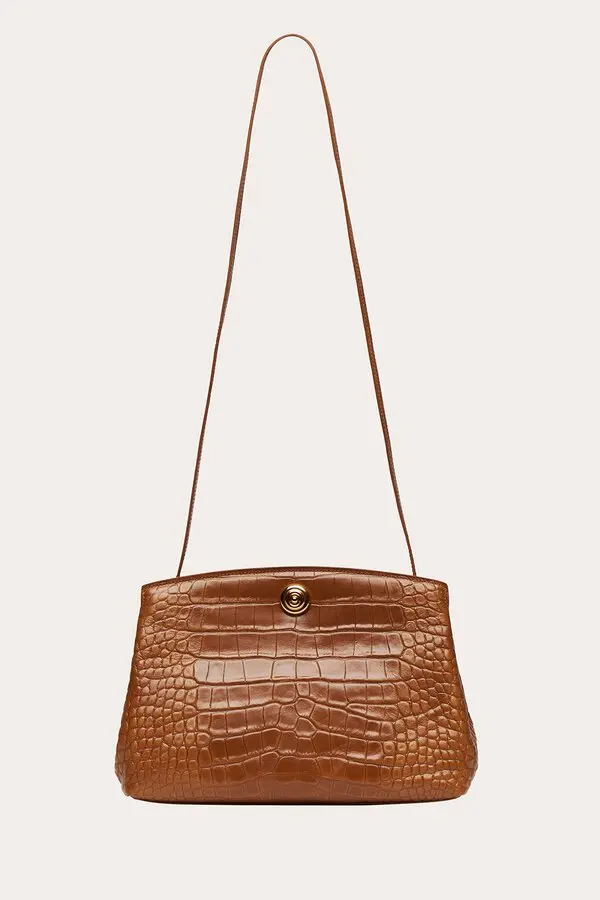 LIFFNER Pushlock Pouch Nougat Croc