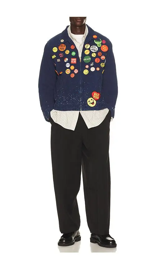 MadeWorn Button Ban Jacket In . Also