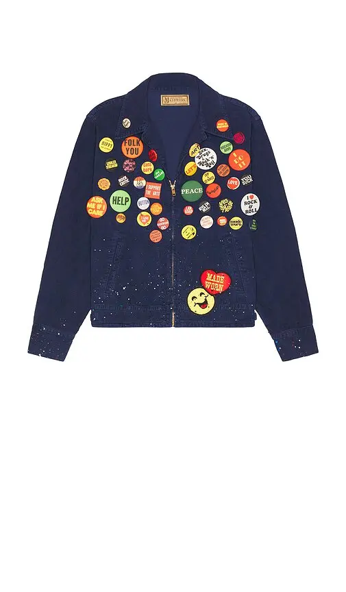 MadeWorn Button Ban Jacket In . Also