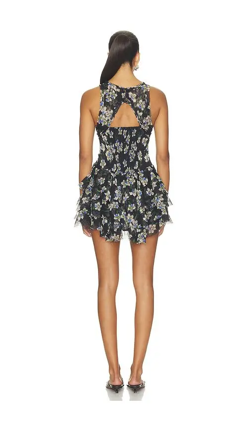 Free People Raven Printed Mini Dress