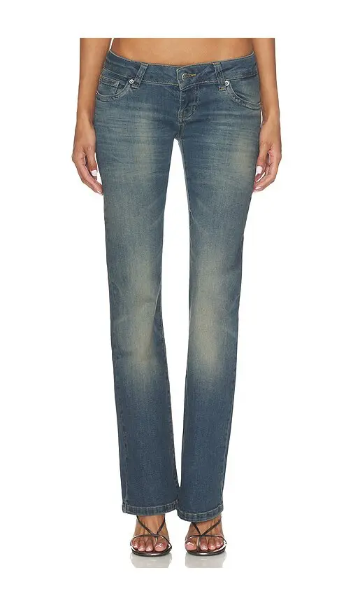 JADED LONDON Eden Low Rise Stretch Bootcut Jeans In . Also - Blue
