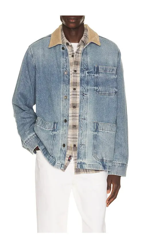 Faherty Brand High Ridge Twill Studio Jacket In . Also - Blue