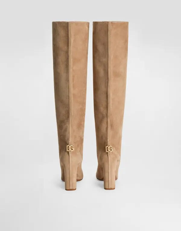 Dolce & Gabbana Suede Over-the-knee Boots - Turtle Dove