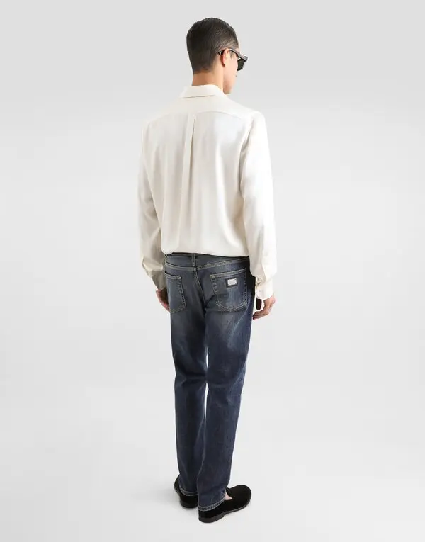 Dolce & Gabbana Pantalone Denim Multi-colored Cotton
