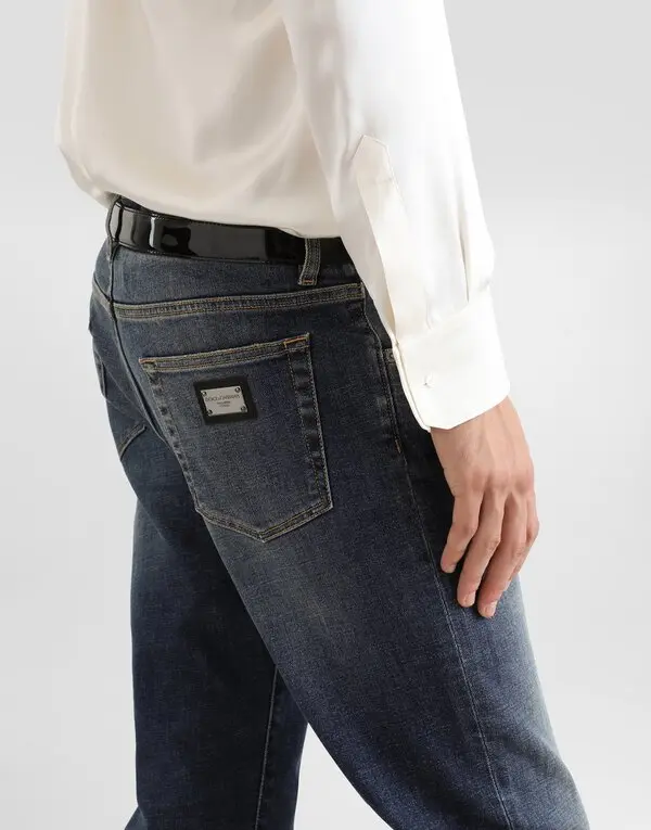 Dolce & Gabbana Pantalone Denim Multi-colored Cotton